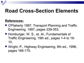 Chapter 1-road-cross-section-elements | PPT