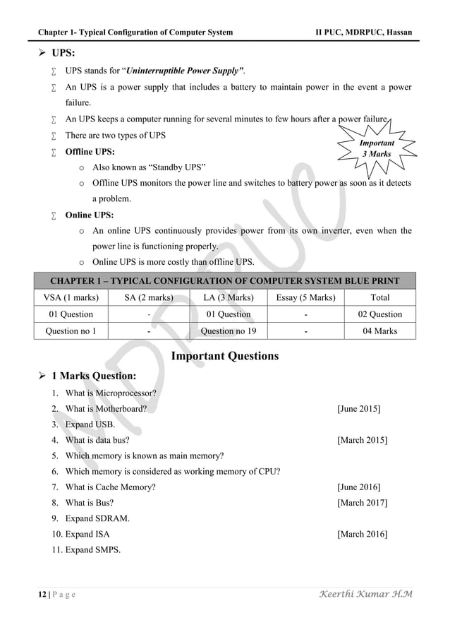 chapter-1-typical-configuration-of-computer.pdf | Consumer Electronics | Technology & Computing