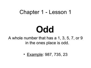 Chapter 1 Vocab | PPT