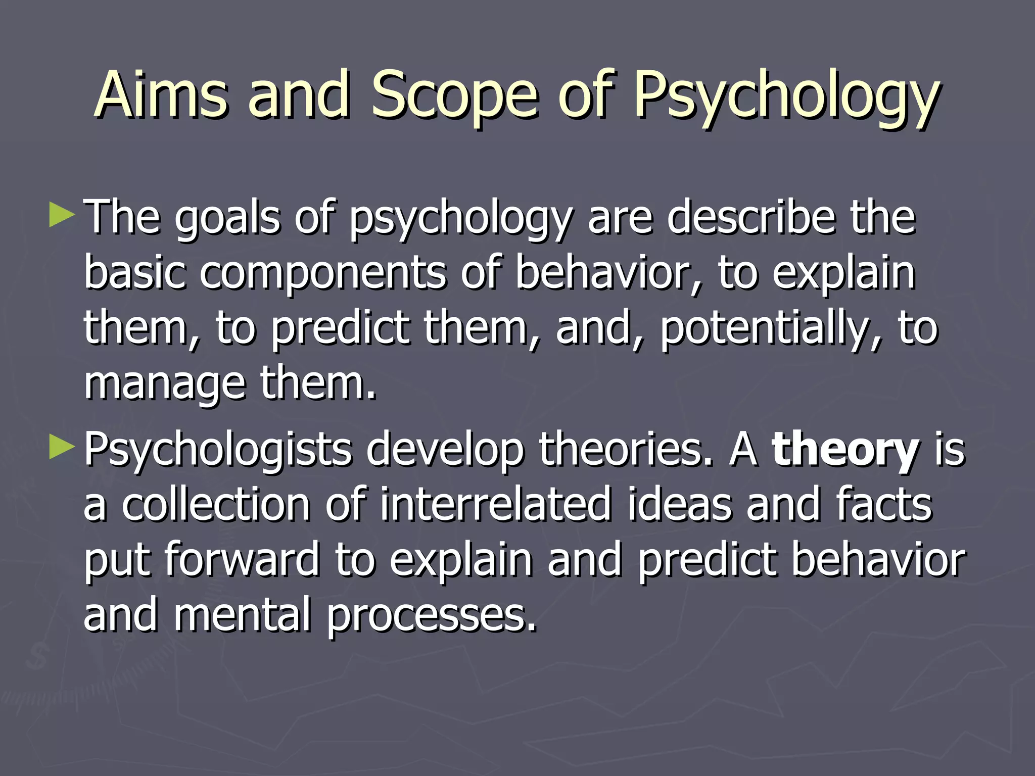 Chapter 1 What Is Psychologist | PPT
