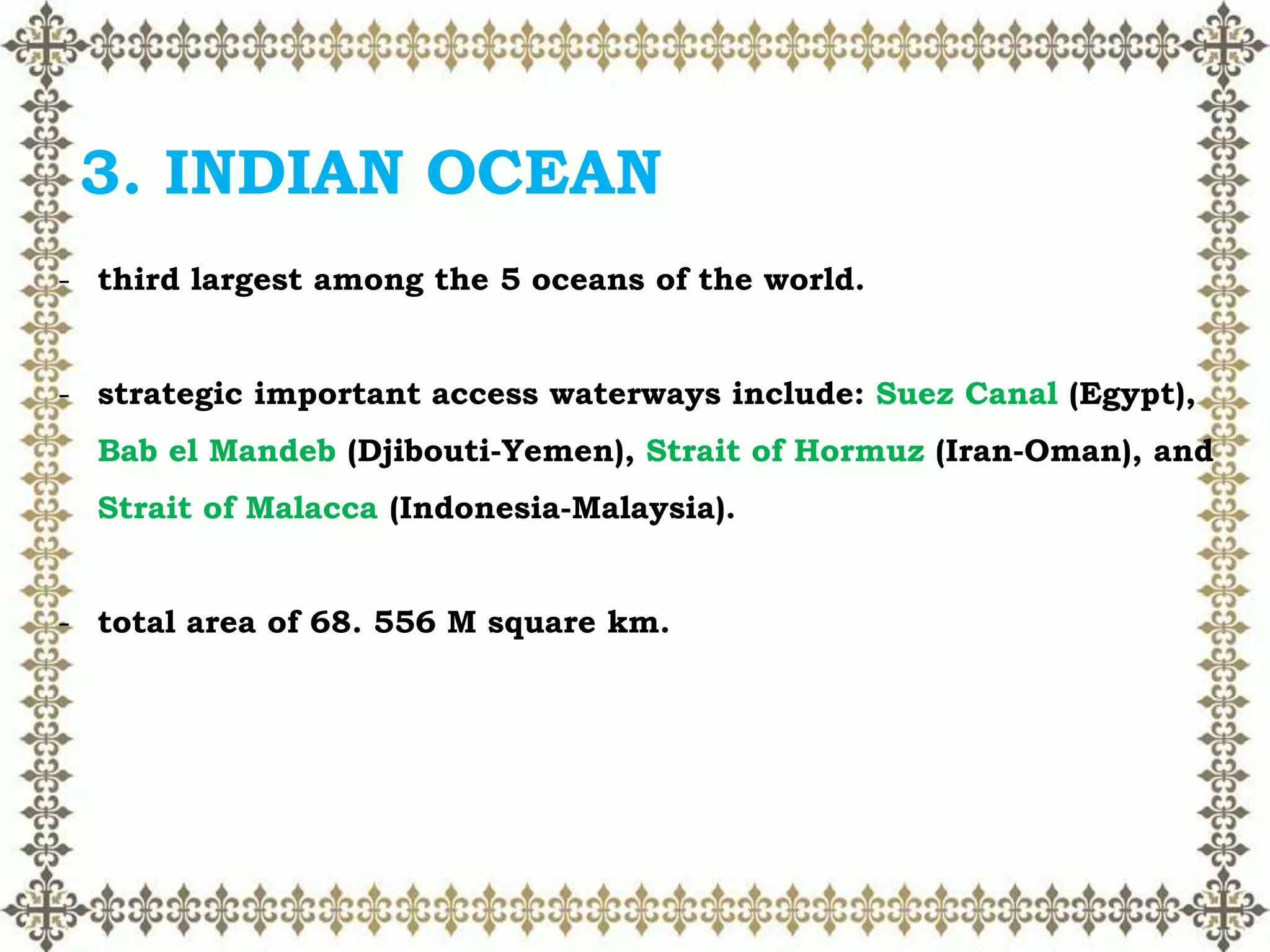 OCEANS OF THE WORLD | PPTX