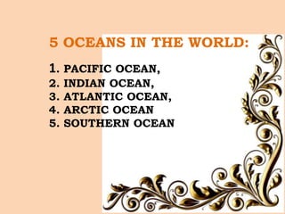 OCEANS OF THE WORLD | PPTX
