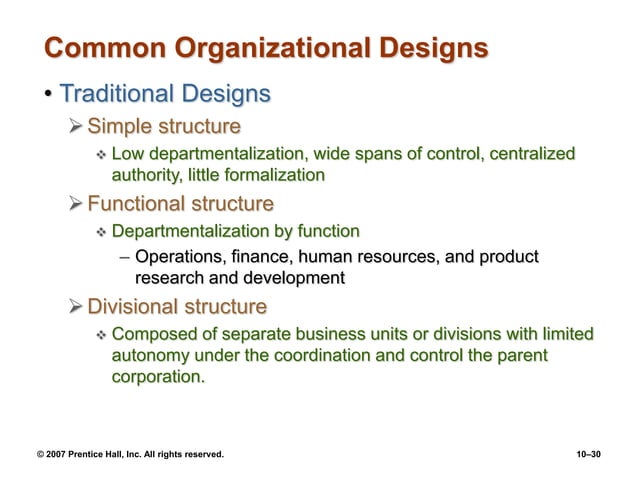 Organizational Structure and Design | PPT | Business Administration ...