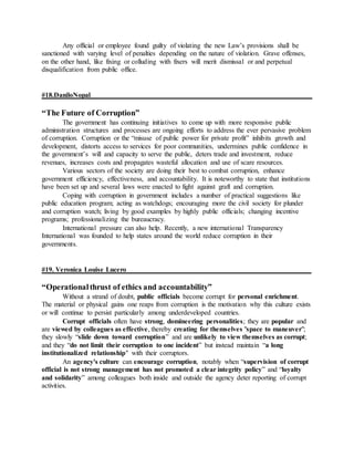 Chapter 10 Summary: COPING WITH CORRUPTION THROUGH WORK ETHIC AND ...