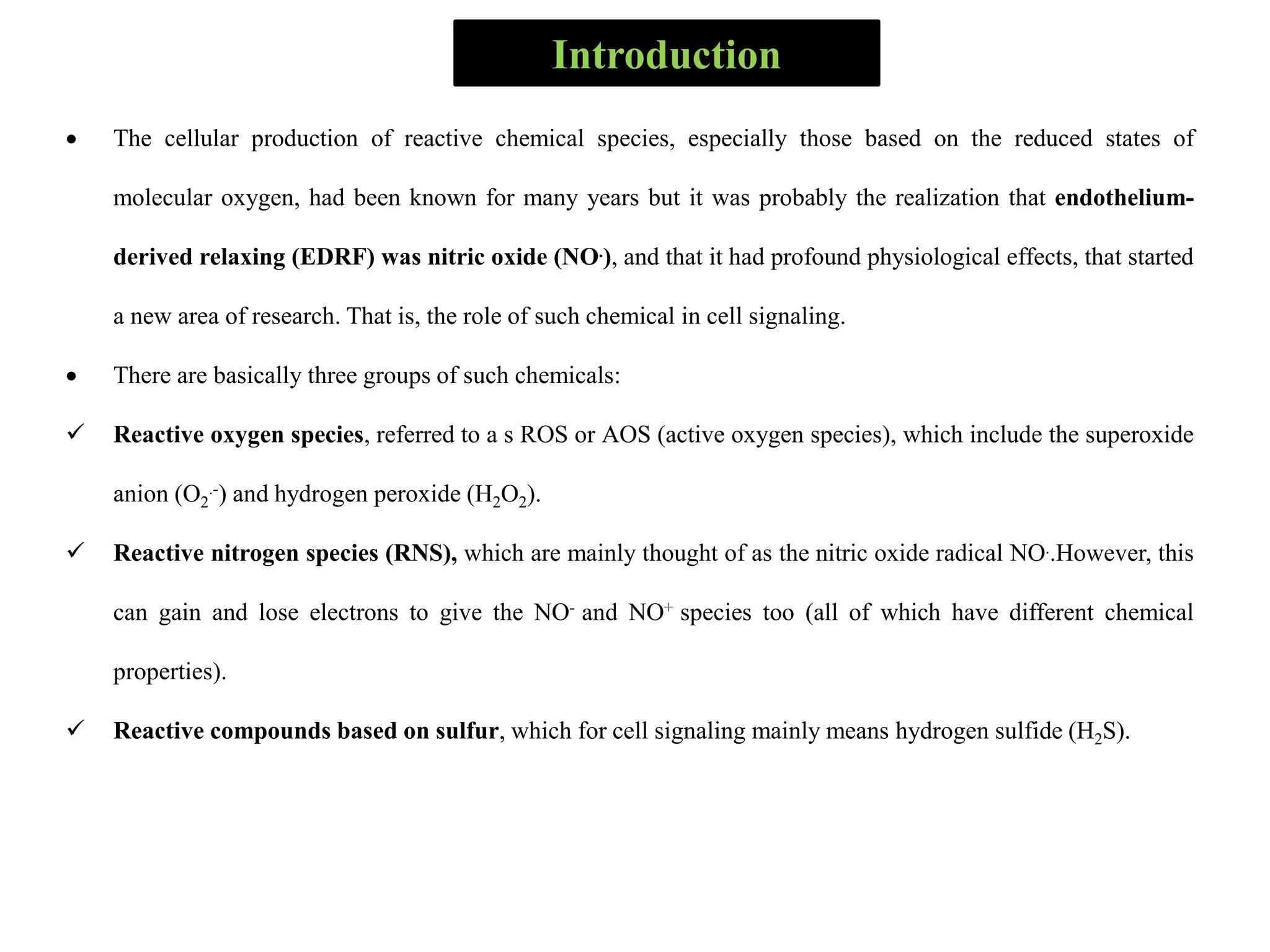 Reactive Oxygen Species,Reactive Nitrogen Species and Redox Signaling ...