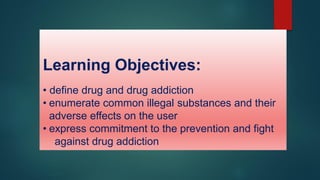 Drug Addiction Chapter 10 National Service Training Program | PPT