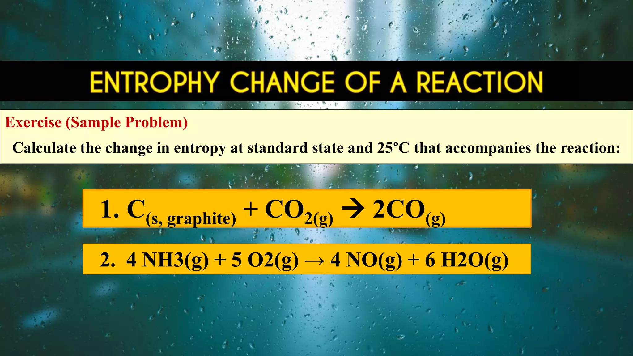 CHEMICAL THERMODYNAMICS (SPONTANEITY AND ENTROPY) | PPTX