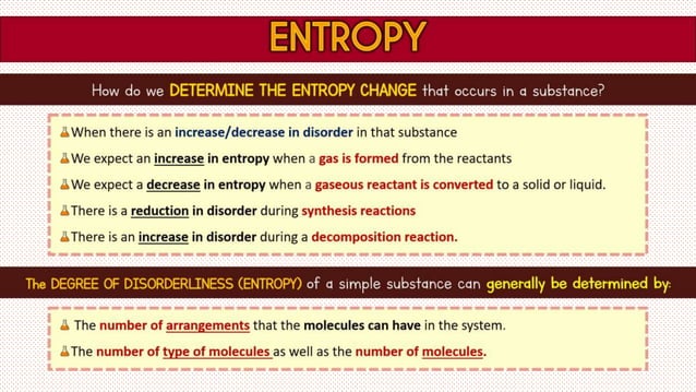 CHEMICAL THERMODYNAMICS (SPONTANEITY AND ENTROPY) | PPTX | Chemistry ...