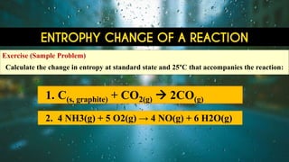 CHEMICAL THERMODYNAMICS (SPONTANEITY AND ENTROPY) | PPTX