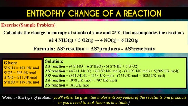 CHEMICAL THERMODYNAMICS (SPONTANEITY AND ENTROPY) | PPTX | Chemistry ...