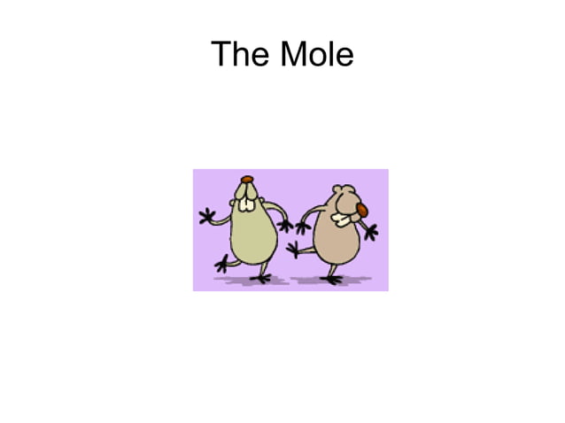 Chapter 10 The Mole | PPT