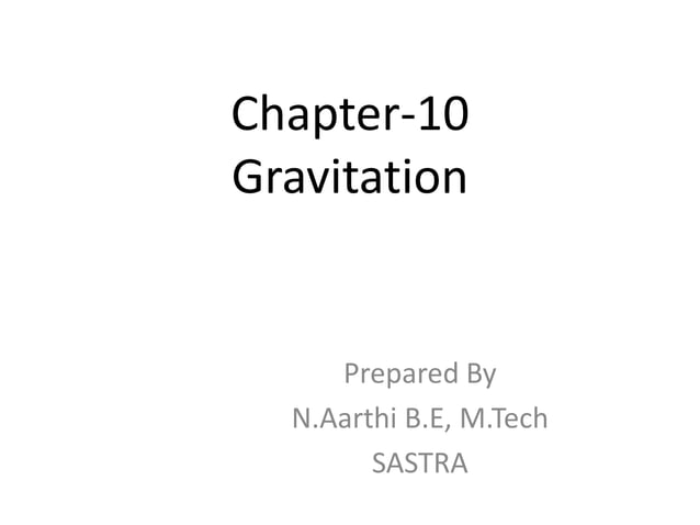CNSE Class 9 Science Chapter 10 Gravitation | PPTX