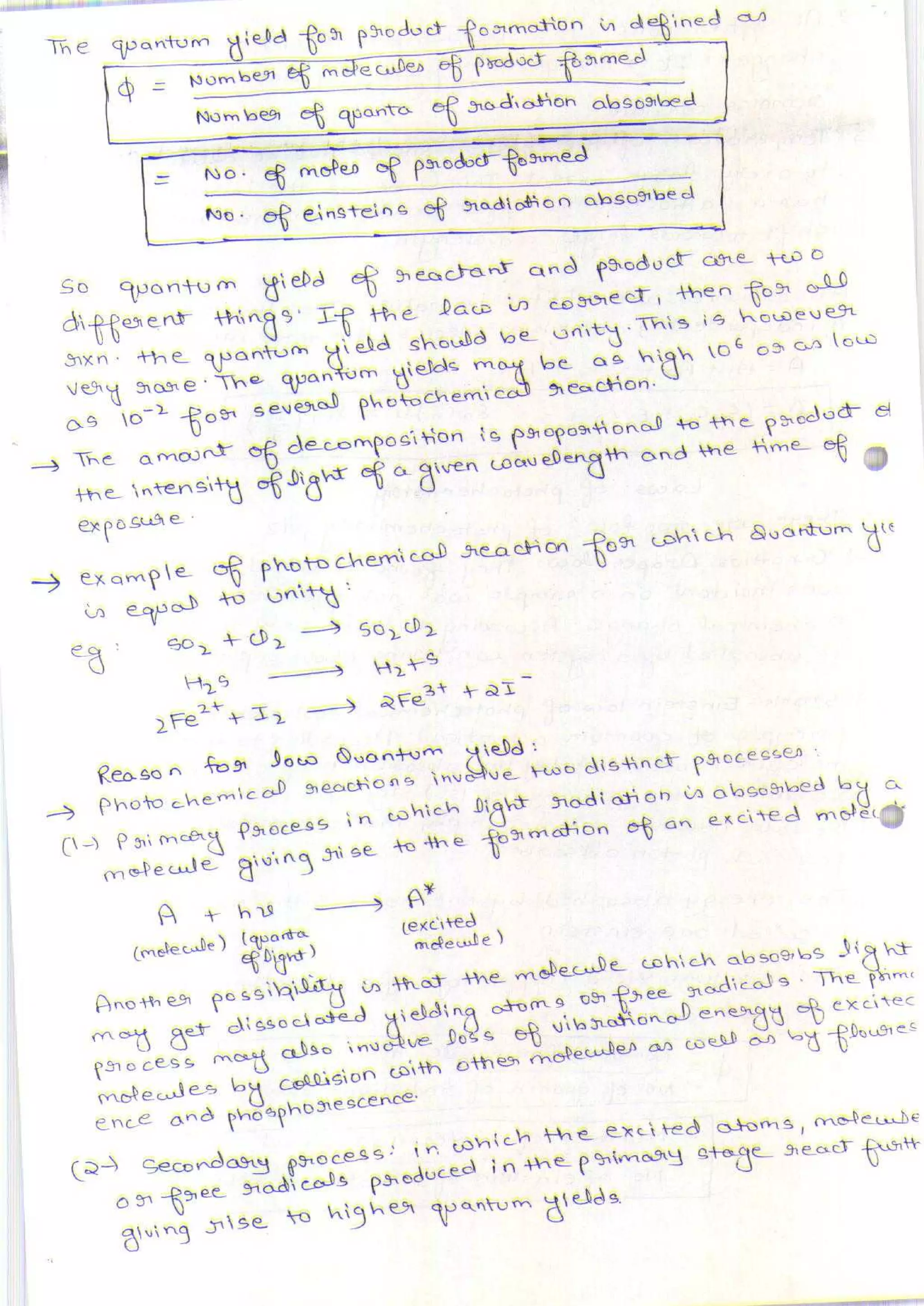 Chapter 10 photochemistry | PDF