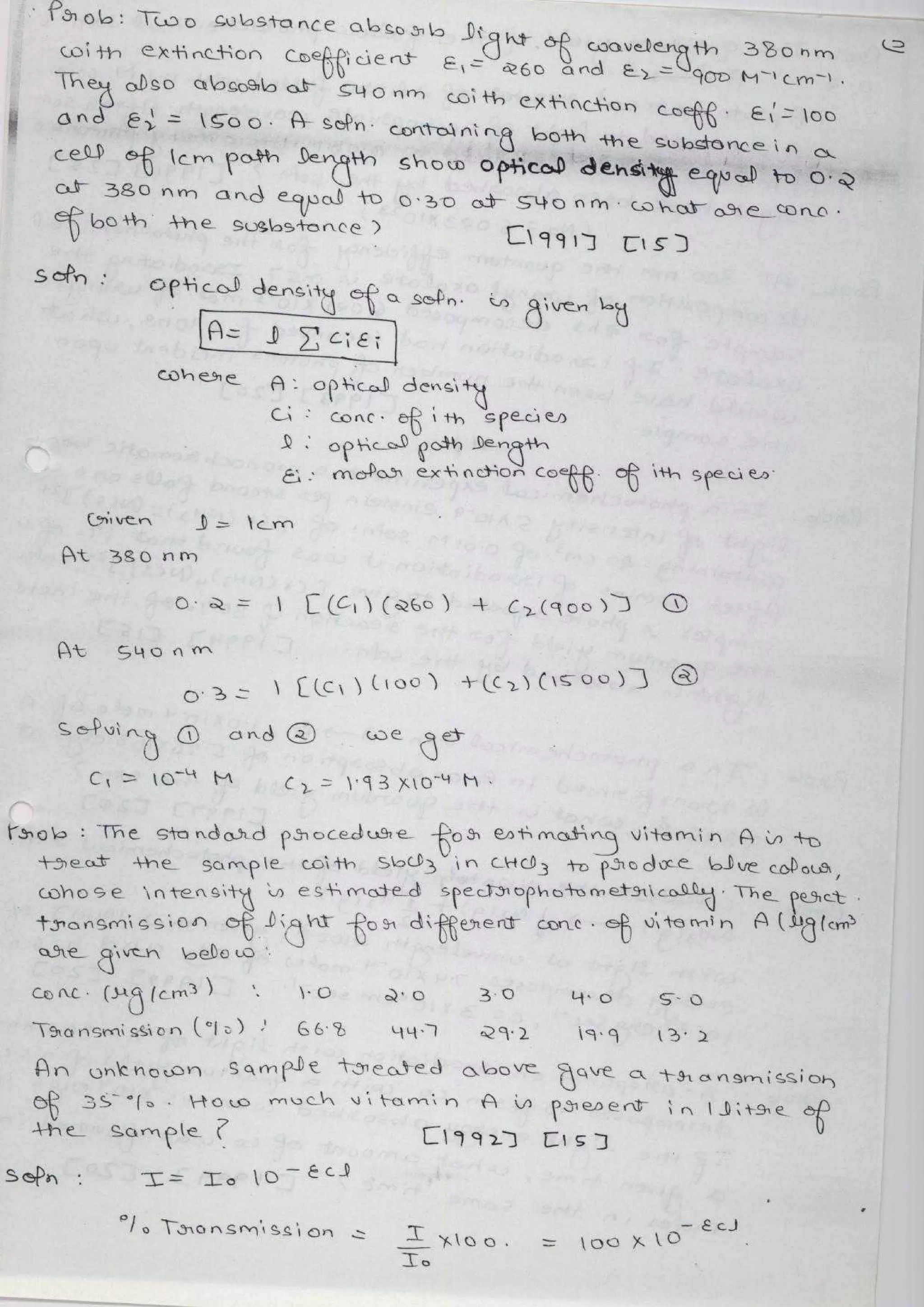 Chapter 10 photochemistry | PDF