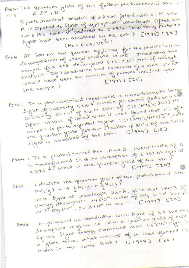 Chapter 10 photochemistry | PDF