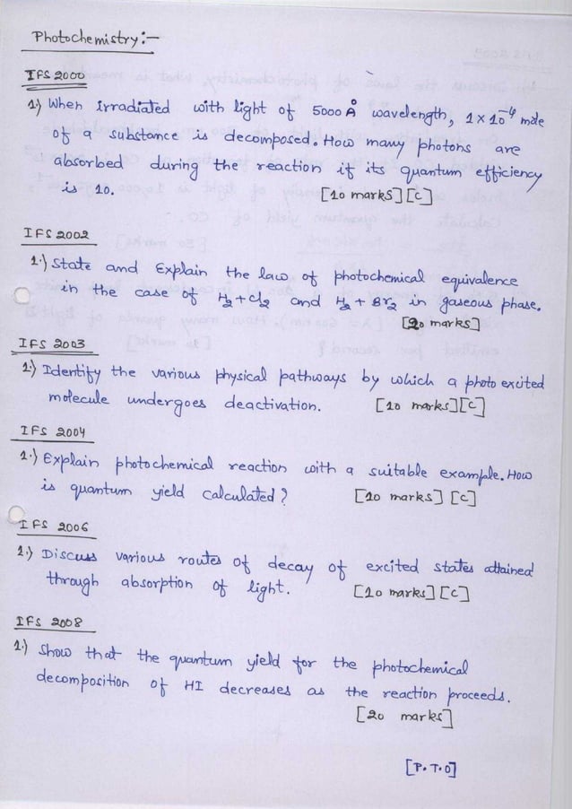 Chapter 10 photochemistry | PDF