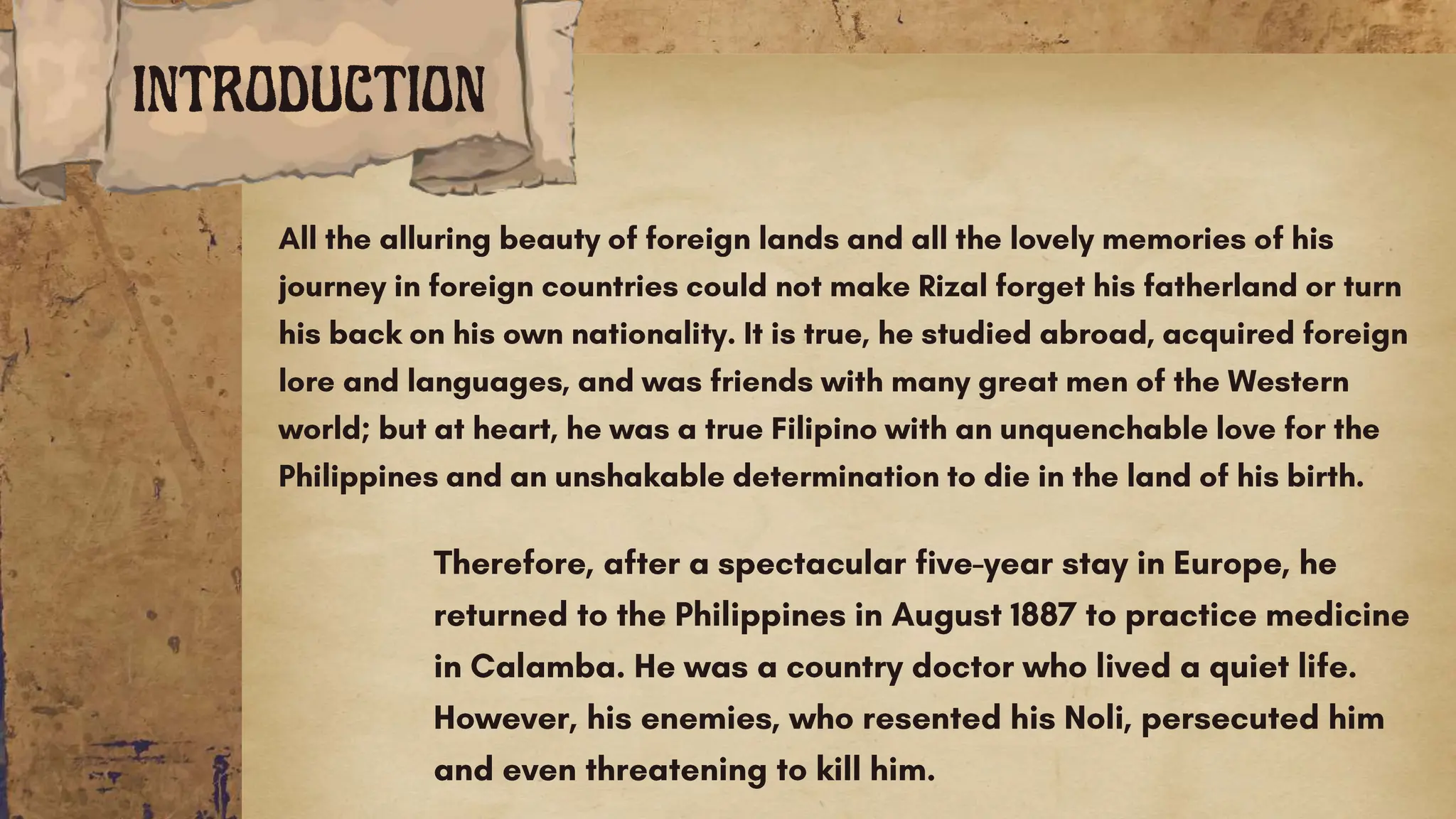 CHAPTER-10_RIZAL.pptx Rizal's First Homecoming | PPTX