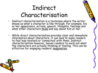 Chapter 10 understanding characterisation classslides | PPT