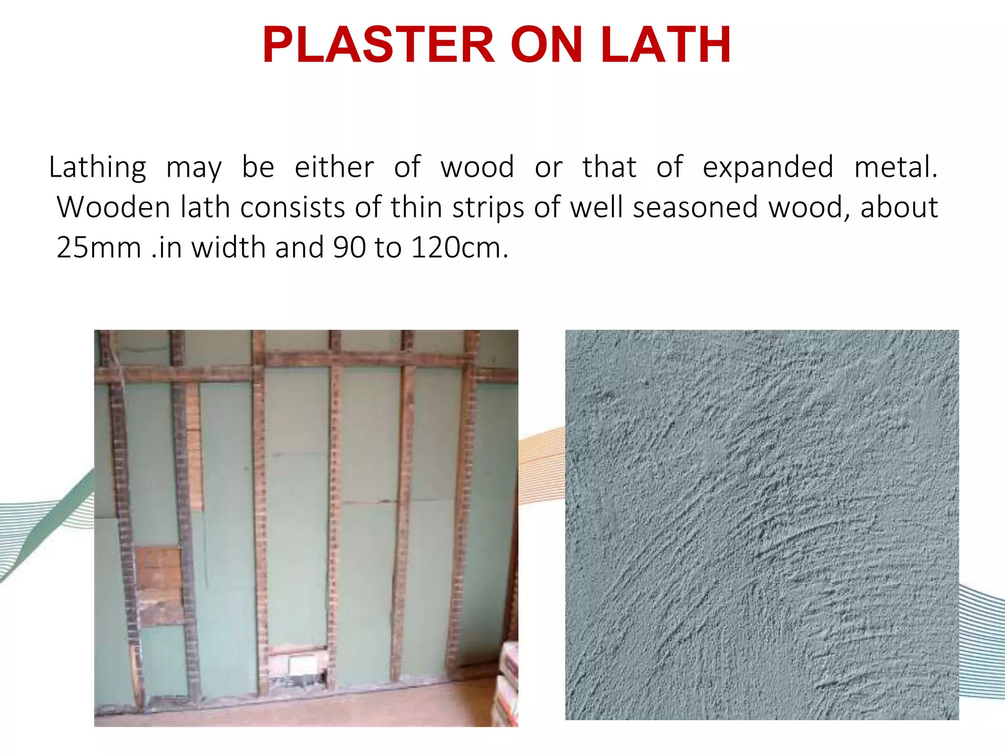 Chapter 10 wall finishes ( plastering,pointing & painting) | PPTX