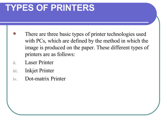 Chapter 11: Printers and Scanners | PPT