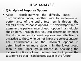 CHAPTER-11-analyzing-test-items. pptx | PPTX