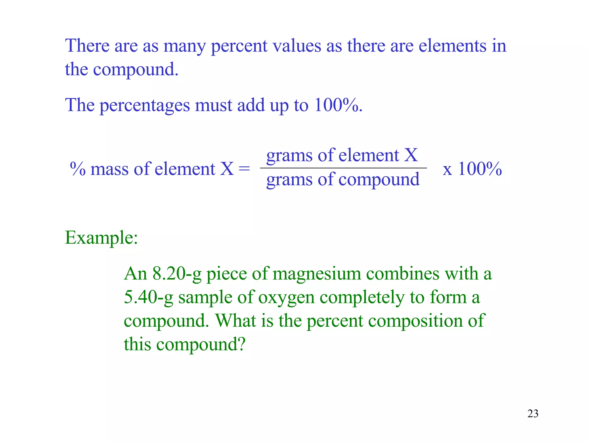 Chapter 10 - Chemical Quantities | PPT