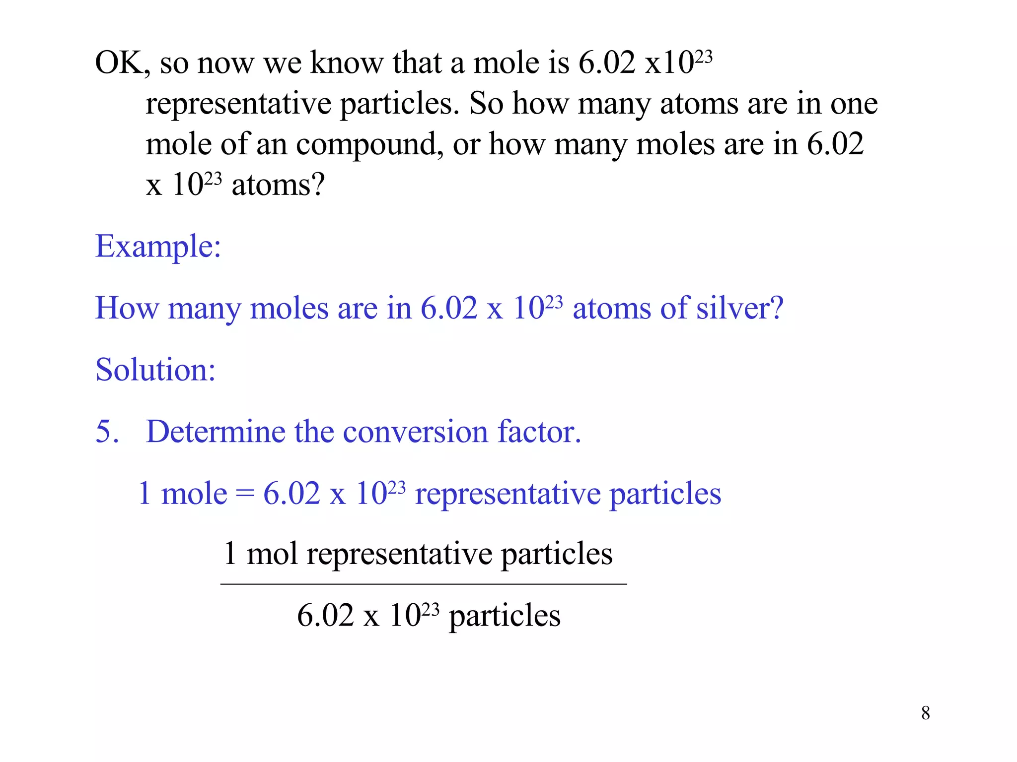 Chapter 10 - Chemical Quantities | PPT