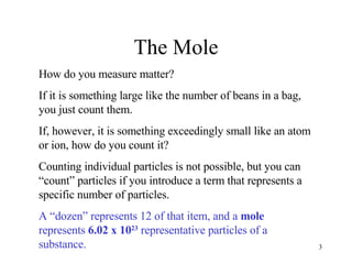Chapter 10 - Chemical Quantities | PPT