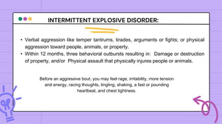 Disruptive, Impulse Control and Conduct Disorder | PPTX