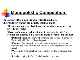 Chapter 11: How Businesses Compete | PPT
