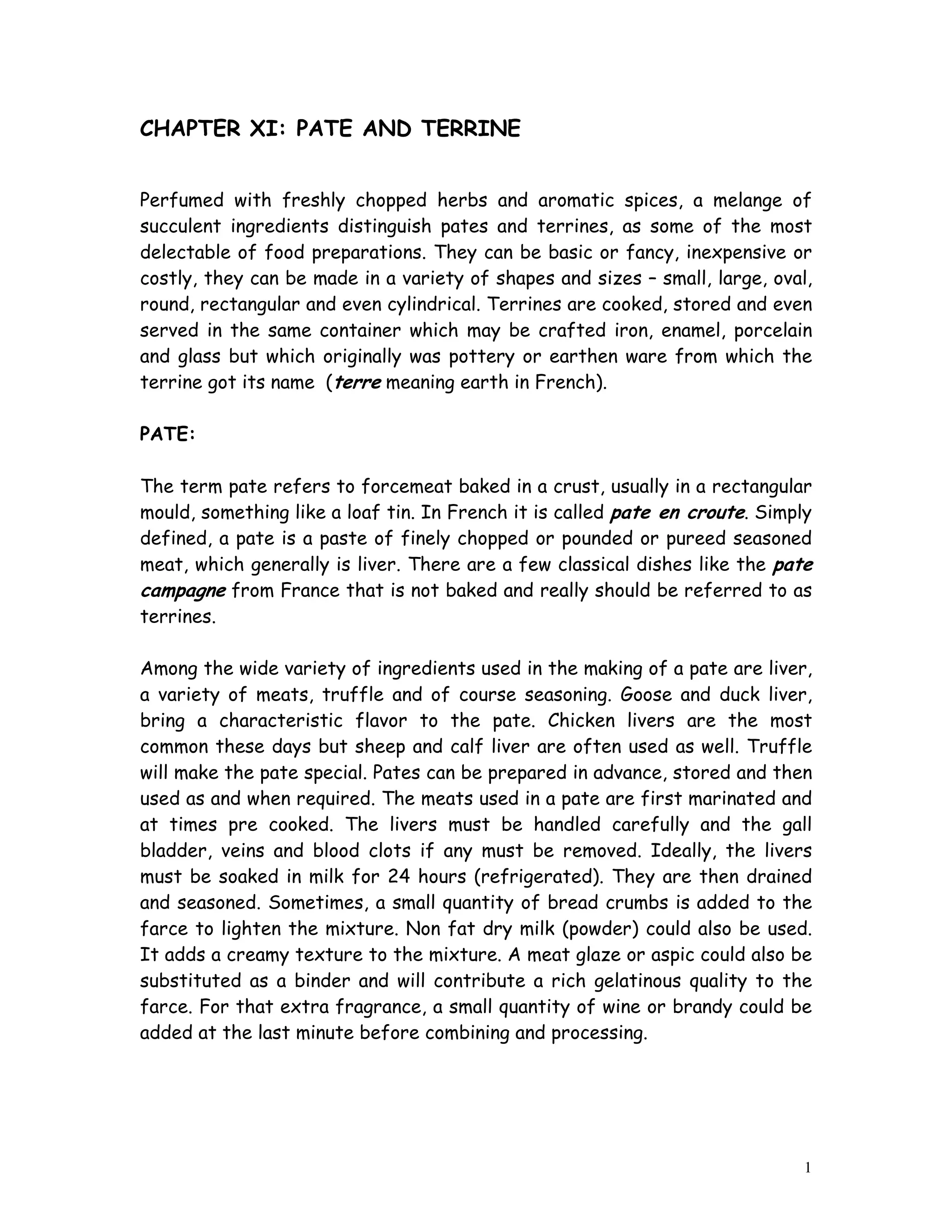 Chapter 11-pate-and-terrine | PDF