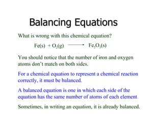 Chapter 11 - Reaction Types | PPT