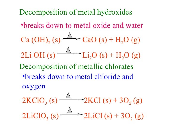 Chapter 11 - Reaction Types Chapter 11 - Reaction Types