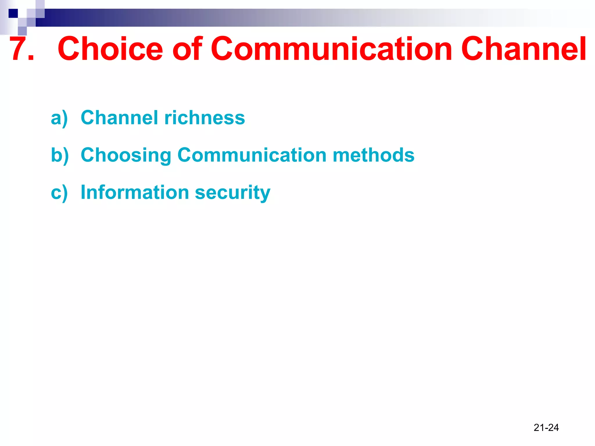 Communication, Chapter 11 Organizational Behavior | PDF