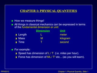 Chapter 1(2)INTRODUCTION TO PHYSICS | PPT