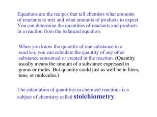 Chapter 12 Stoichiometry | PPT