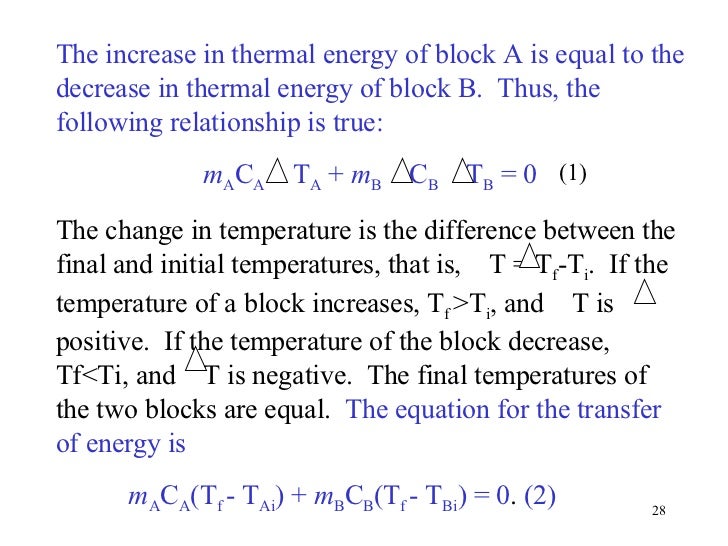 Chapter 12 - Thermal Energy