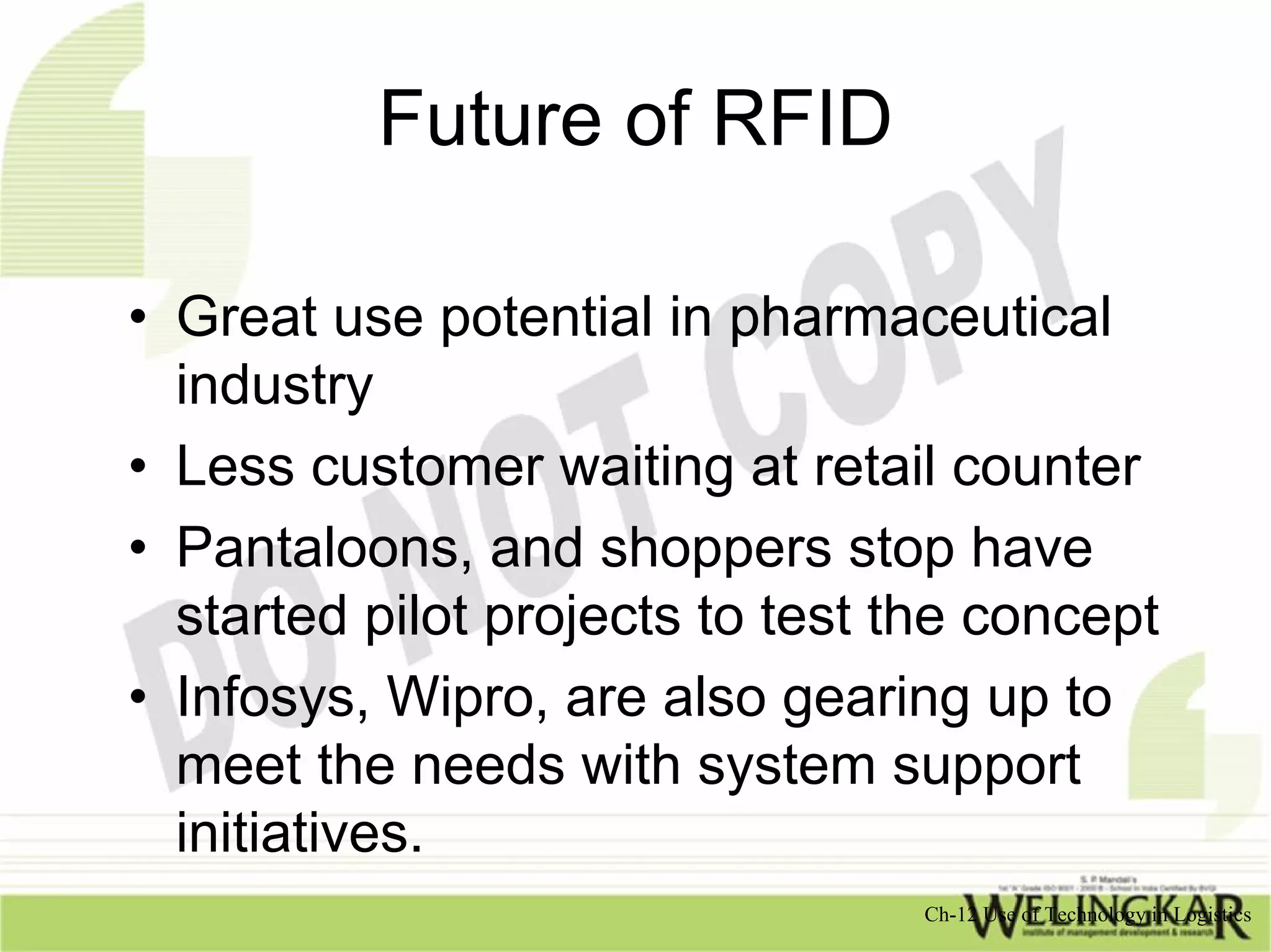 Use of technology in logistics | PDF