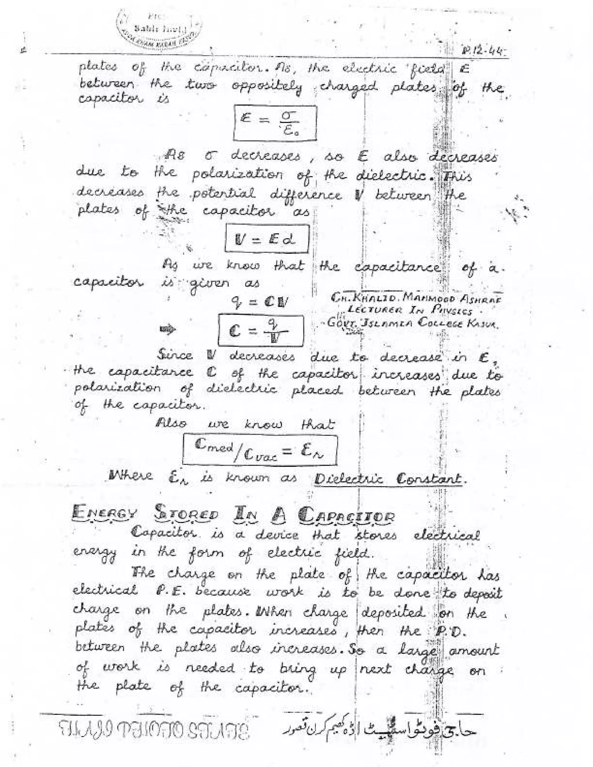 Physics (Part-2) Chapter 12 Notes | PDF