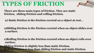 CHAPTER -_12 FRICTION.pptx | Physics | Science