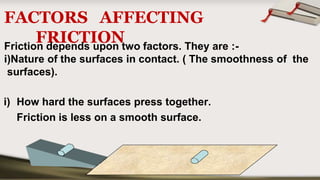 CHAPTER -_12 FRICTION.pptx | Physics | Science