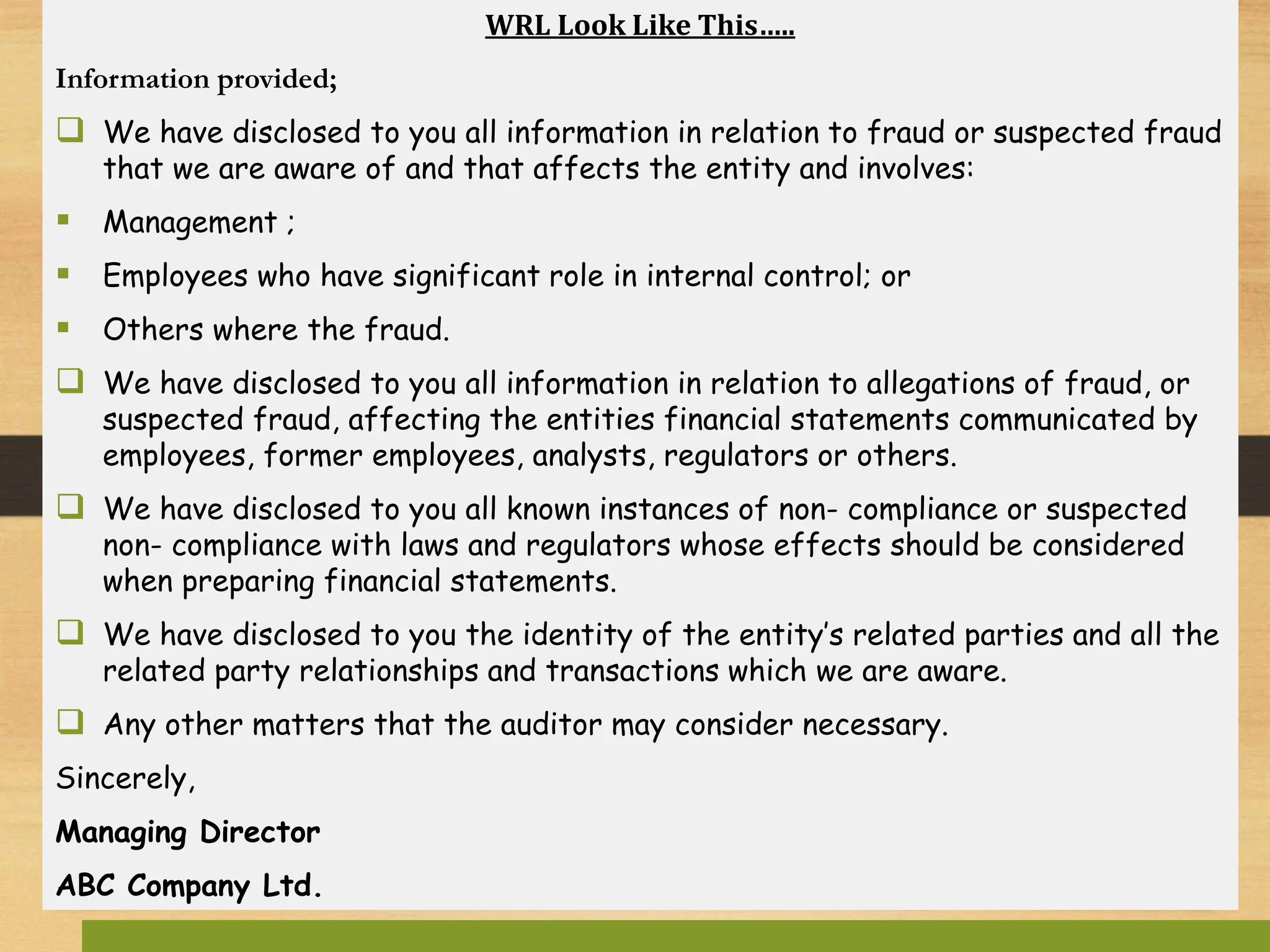 Chapter- 12 (Written Representation Letter).pptx