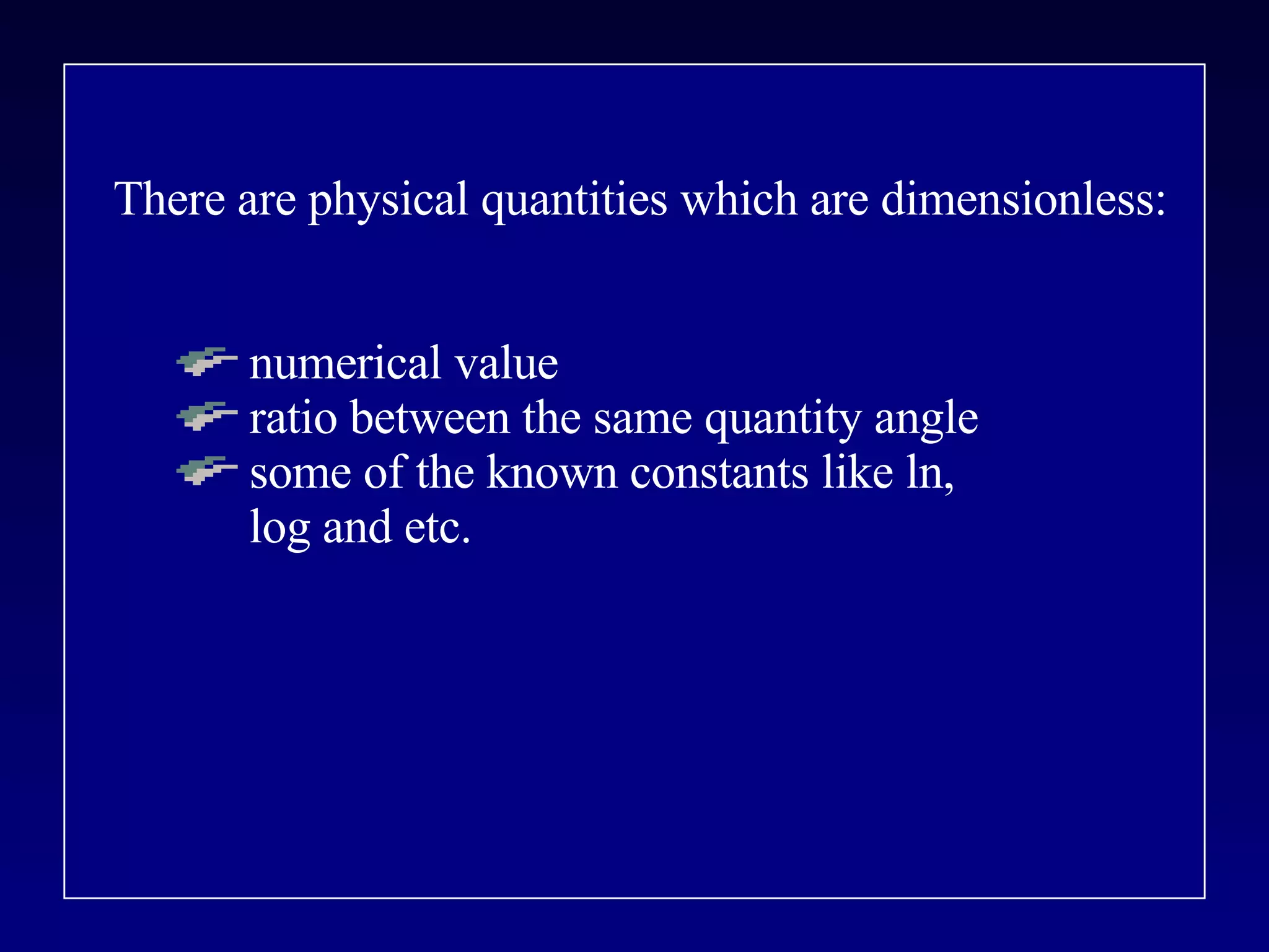 Chapter 1(3)DIMENSIONAL ANALYSIS | PPT | Physics | Science