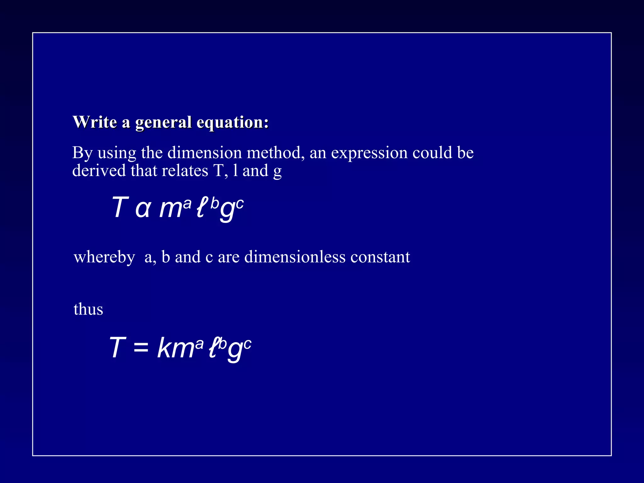 Chapter 1(3)DIMENSIONAL ANALYSIS | PPT