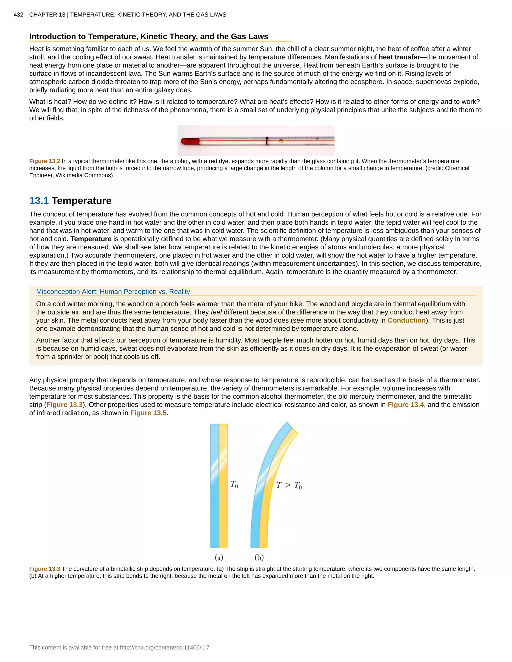 Chapter 13 temperature kinetic theory and the gas laws | PDF