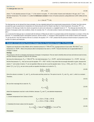 Chapter 13 temperature kinetic theory and the gas laws | PDF ...