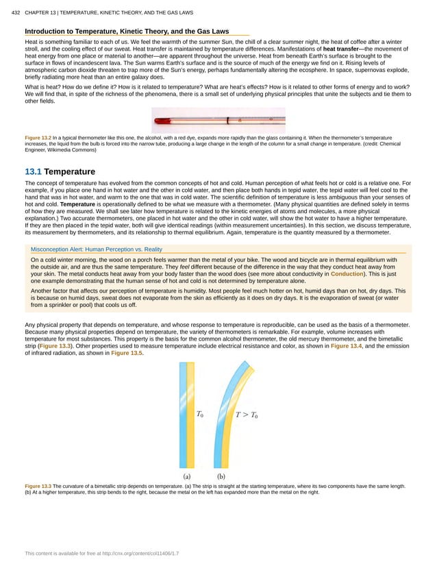 Chapter 13 temperature kinetic theory and the gas laws | PDF ...