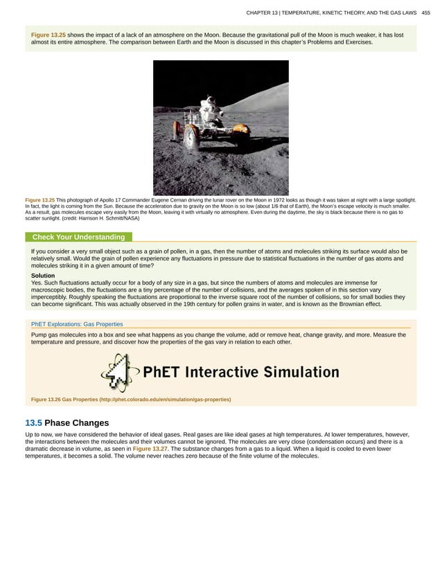 Chapter 13 temperature kinetic theory and the gas laws | PDF