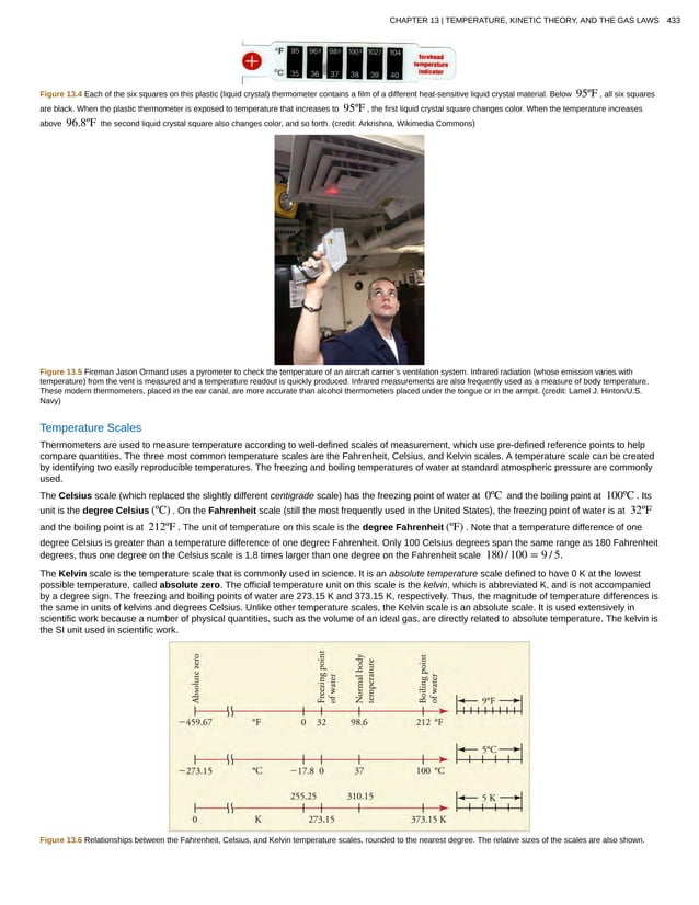 Chapter 13 temperature kinetic theory and the gas laws | PDF ...