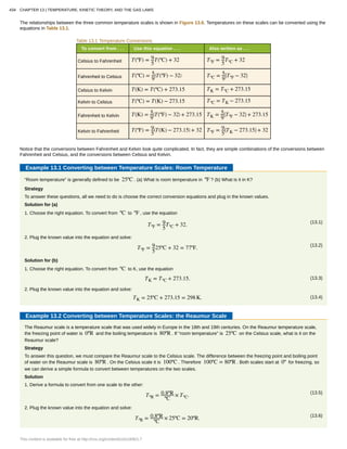 Chapter 13 temperature kinetic theory and the gas laws | PDF ...